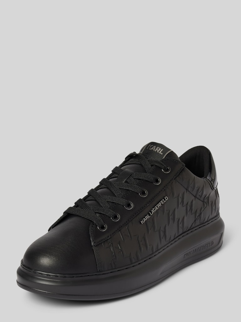 Karl Lagerfeld Ledersneaker mit Label-Applikation Modell 'KAPRI' (black ...