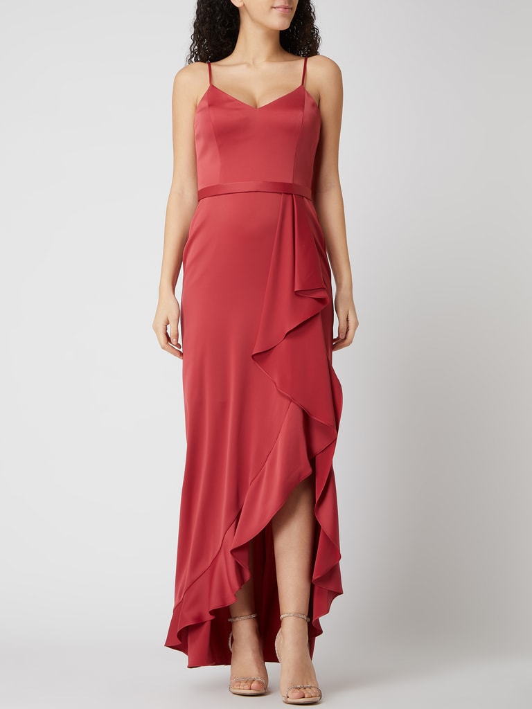 V.M. Abendkleid aus Satin (rot) online kaufen