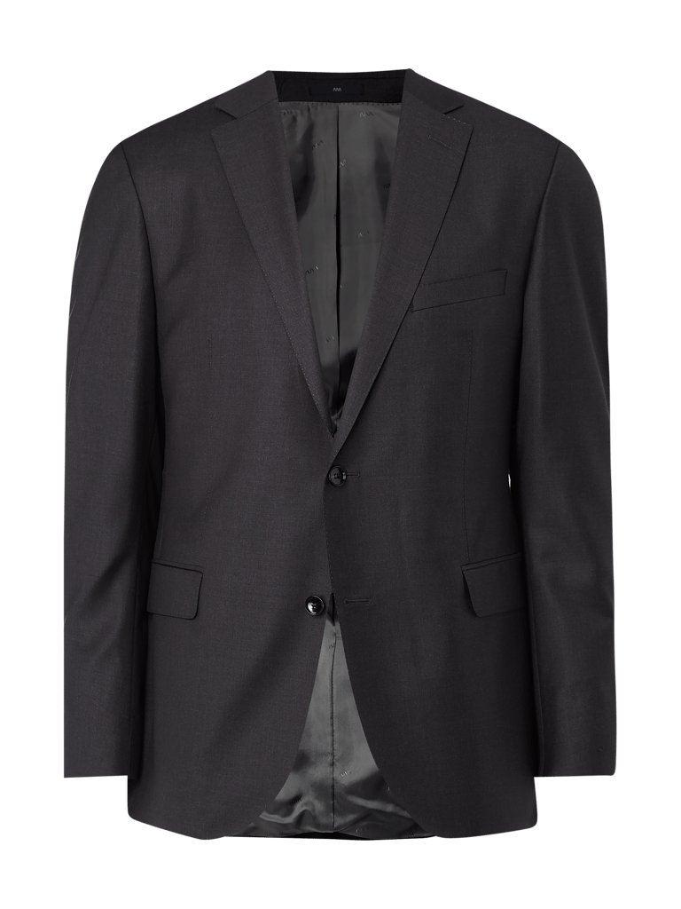 Eduard Dressler Shaped Fit 2-Knopf-Sakko aus Schurwolle (dunkelgrau ...