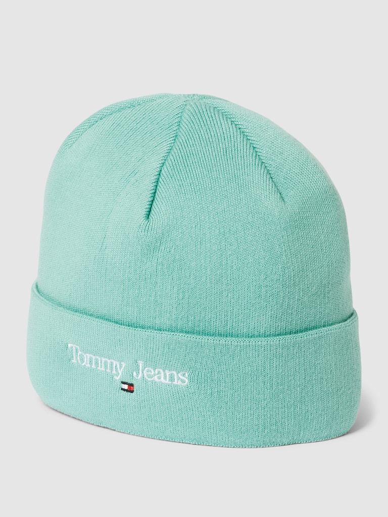 Tommy Jeans Beanie mit Label-Stitching (hellblau) online kaufen