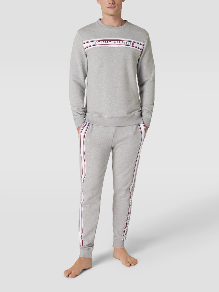 Tommy Hilfiger Sweatpants mit Kontraststreifen Modell 'PANT' (hellgrau ...