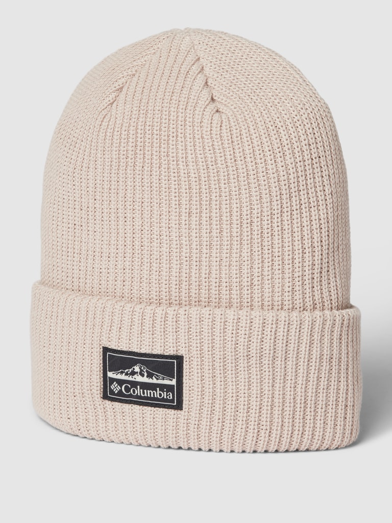 COLUMBIA Beanie mit Label-Patch (beige) online kaufen