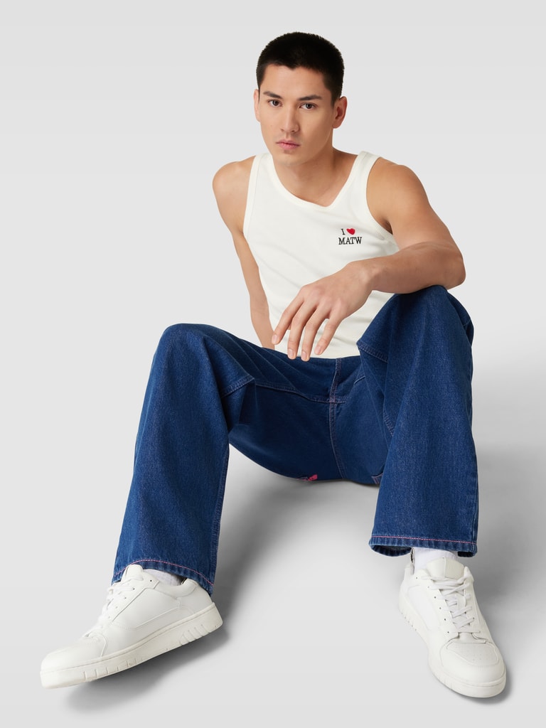 Review X MATW MATW X REVIEW - Relaxed Fit Jeans mit Label-Details ...