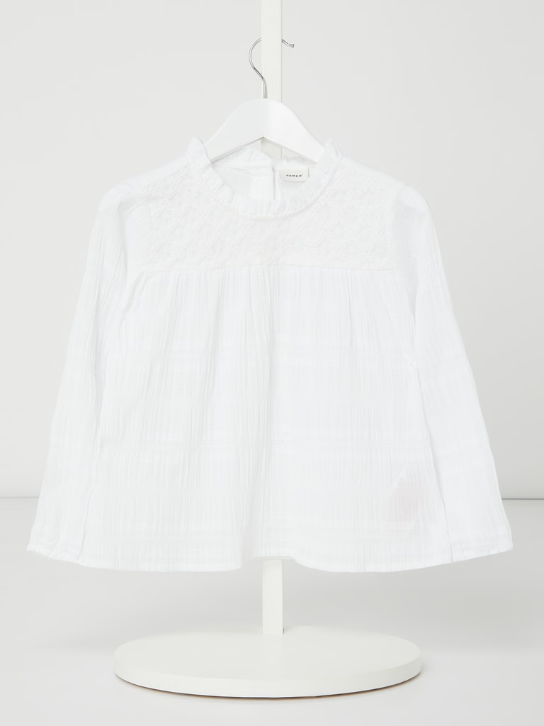 Name It Blusenshirt mit Crinkle-Effekt Modell 'Falmina' (weiß) online ...
