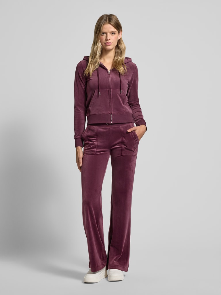 Juicy Couture Sweatjacke mit Kapuze Modell 'ROBERTSON' (dunkelrot) online kaufen