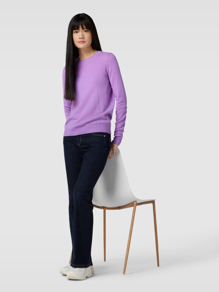 Christian Berg Woman Pullover van kasjmier in gemêleerde look in violet ...