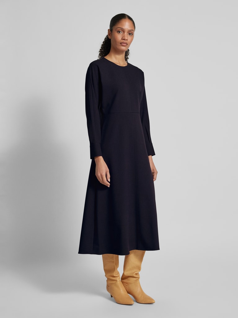 comma Midikleid mit Teilungsnaht (marine) online kaufen
