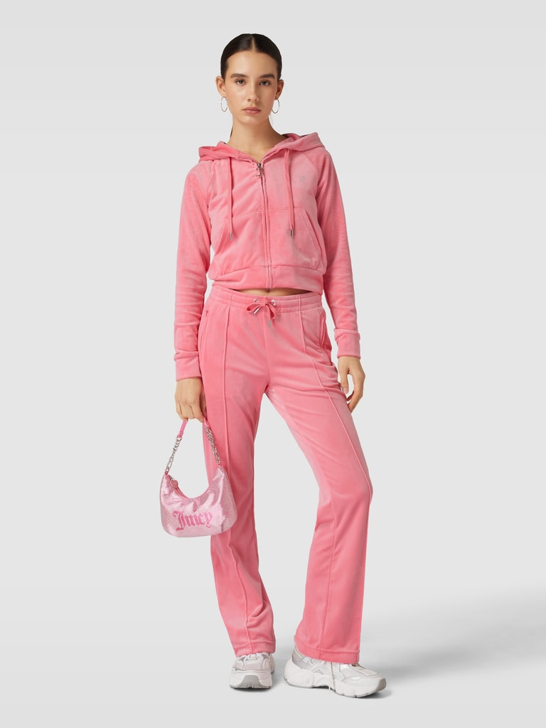 Juicy Couture Sweatjacke mit Kapuze Modell 'MADISON' (pink) online kaufen