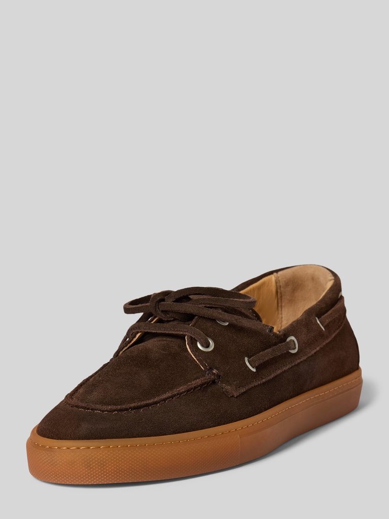 Copenhagen Slipper mit Schnürverschluss Modell 'Suede' (dunkelbraun ...