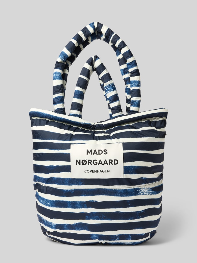 MADS NØRGAARD Shopper mit Label-Patch und Label-Detail (marine) online ...