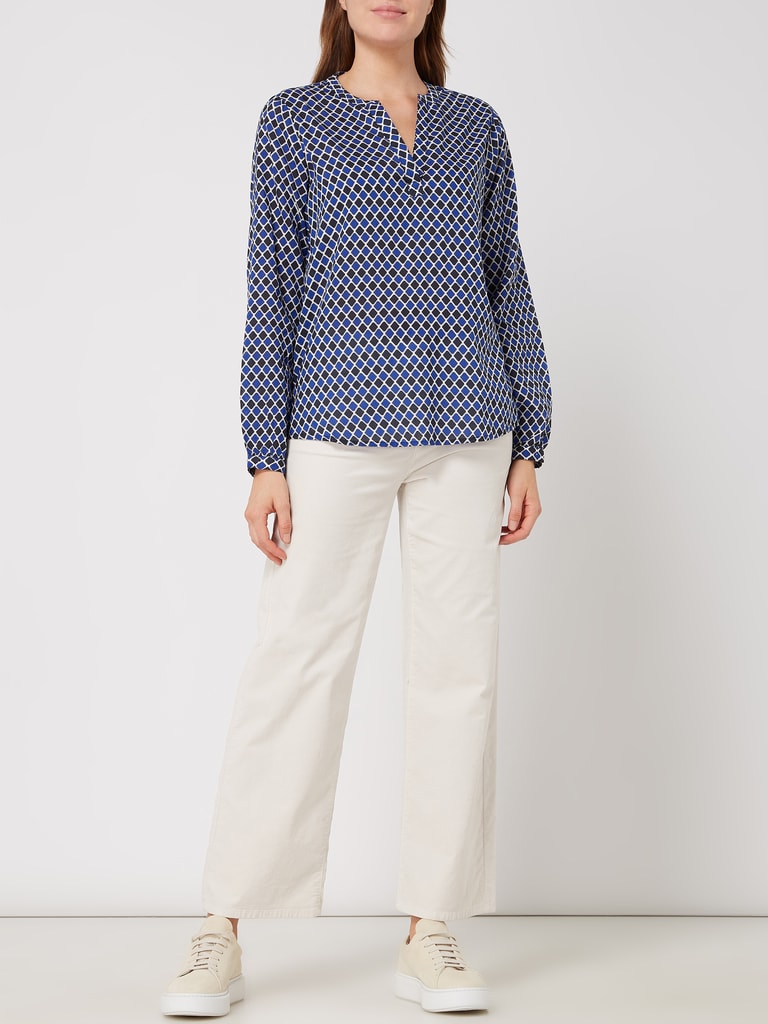 Kaffe Blusenshirt mit Tunikakragen Modell 'Sary Tilly' (marine) online ...