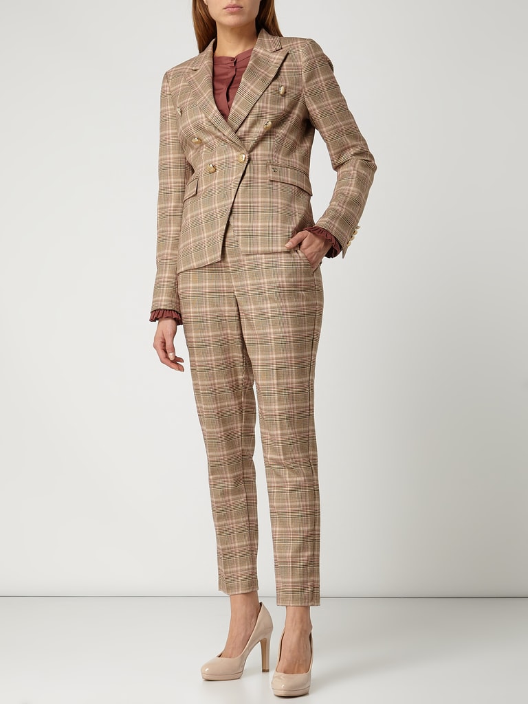 MOS MOSH Blazer mit Glencheck und 2-reihiger Knopfleiste (rose) online kaufen