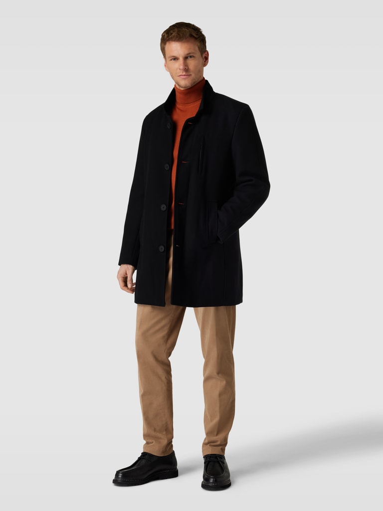 Roy Robson Mantel mit Reißverschlusseinsatz (black) online kaufen