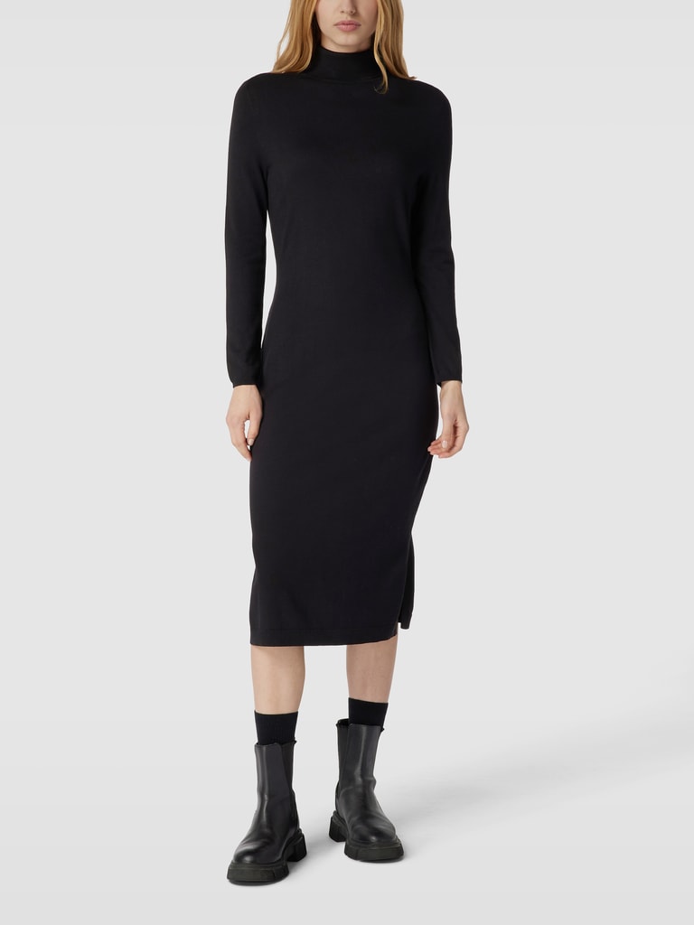 s.Oliver RED LABEL Jurk met geribde ronde hals, model 'Knit Rolli' in ...