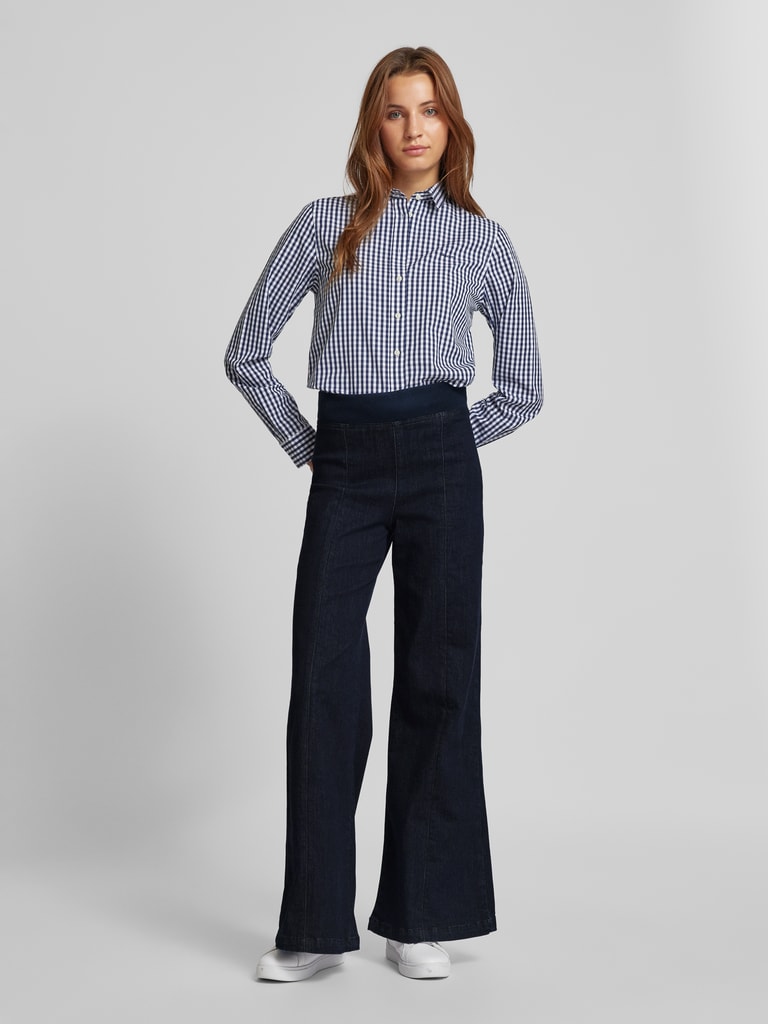 Rich & Royal Flared Jeans mit französischen Eingrifftaschen (dunkelblau ...