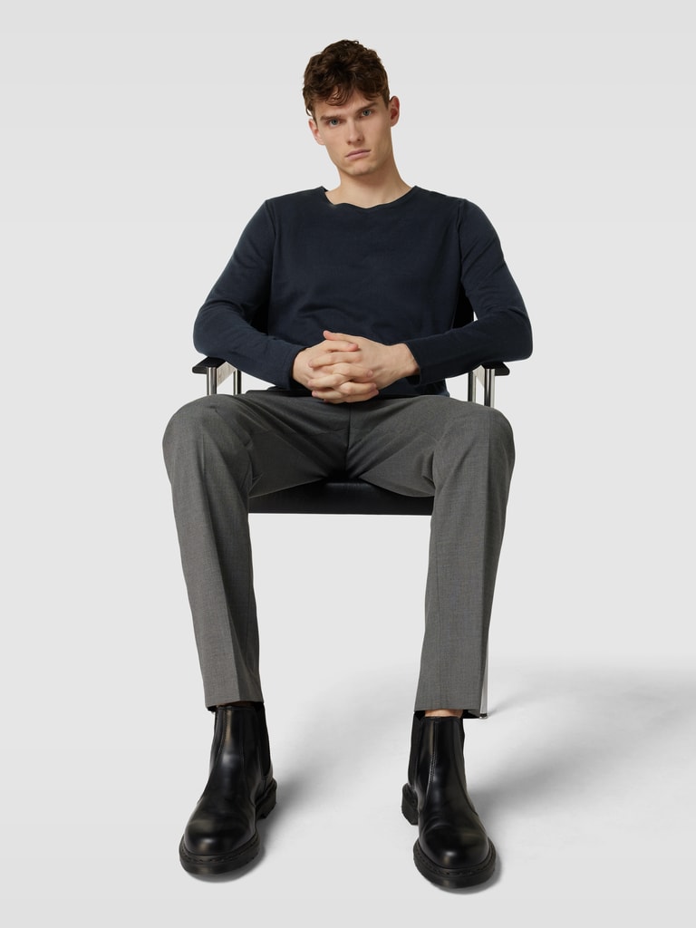 Cinque Strickpullover mit gerippten Abschlüssen Modell 'Vallie' (marine ...