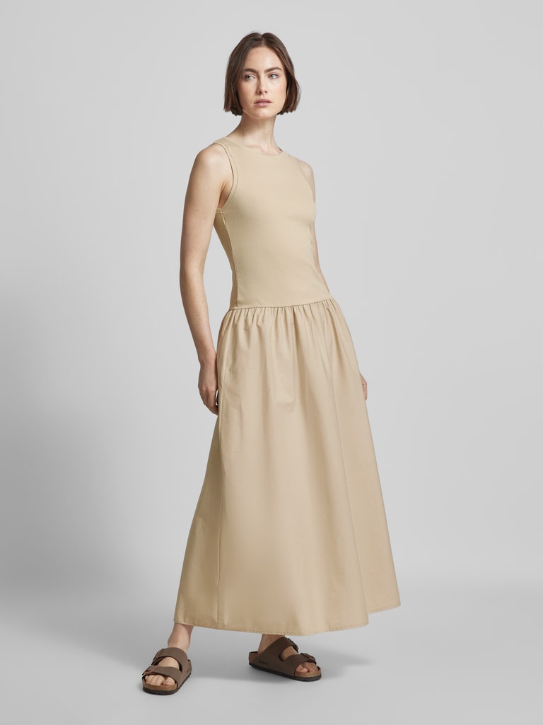 Mango Maxikleid im Stufen-Look Modell 'VALVI' (beige) online kaufen