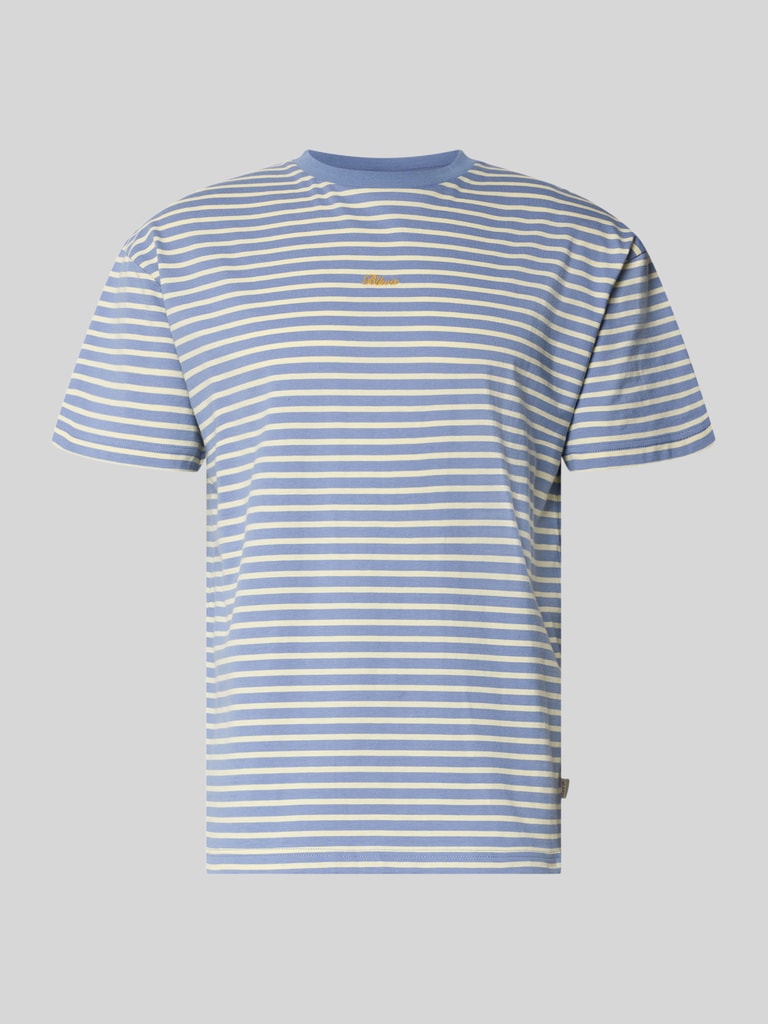 BLKVIS T-Shirt mit Label-Stitching und Rundhalsausschnitt (blau) online ...