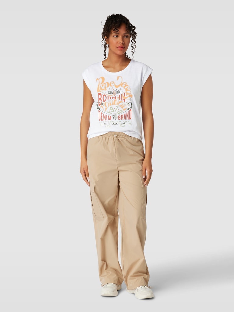 Pepe Jeans T-Shirt mit Rundhalsausschnitt Modell 'ONNA' (weiss) online ...