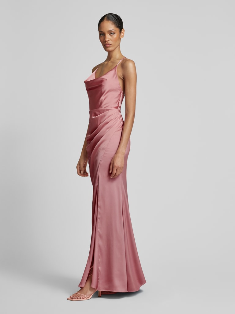 Laona Abendkleid mit Wasserfall-Ausschnitt (rose) online kaufen