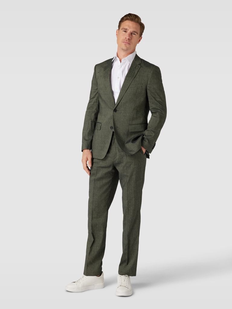 BOSS 2-knoops colbert met paspelzak op de borst, model 'Jasper' in ...