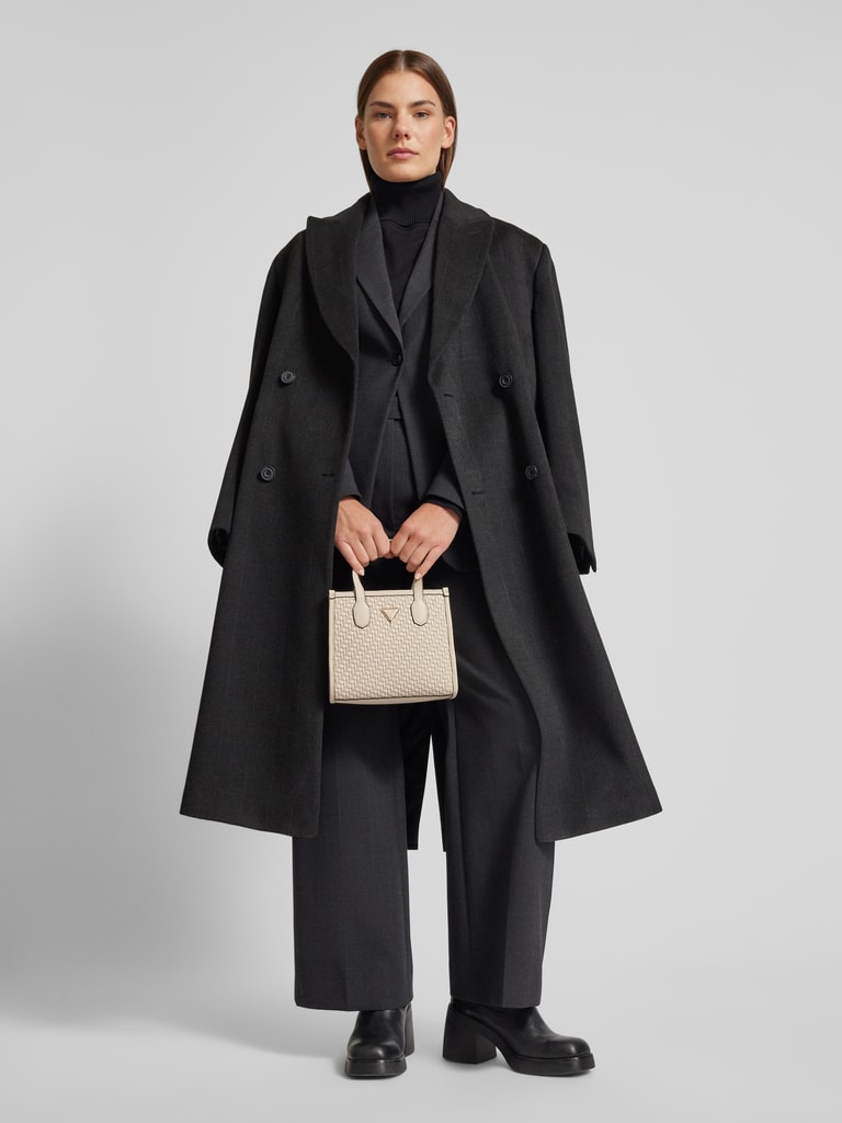 Guess Mini Tote Bag mit Label-Details Modell 'SILVANA' (ecru) online kaufen