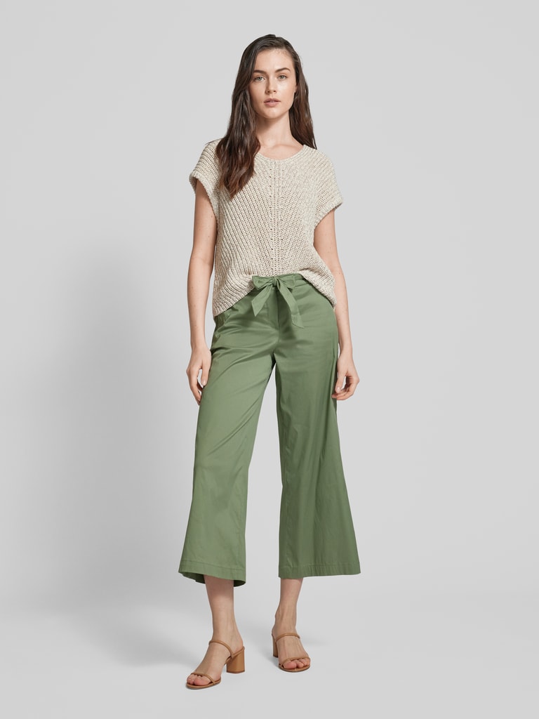 Kup online Christian Berg Woman Spodnie typu paperbag o skróconym kroju ...