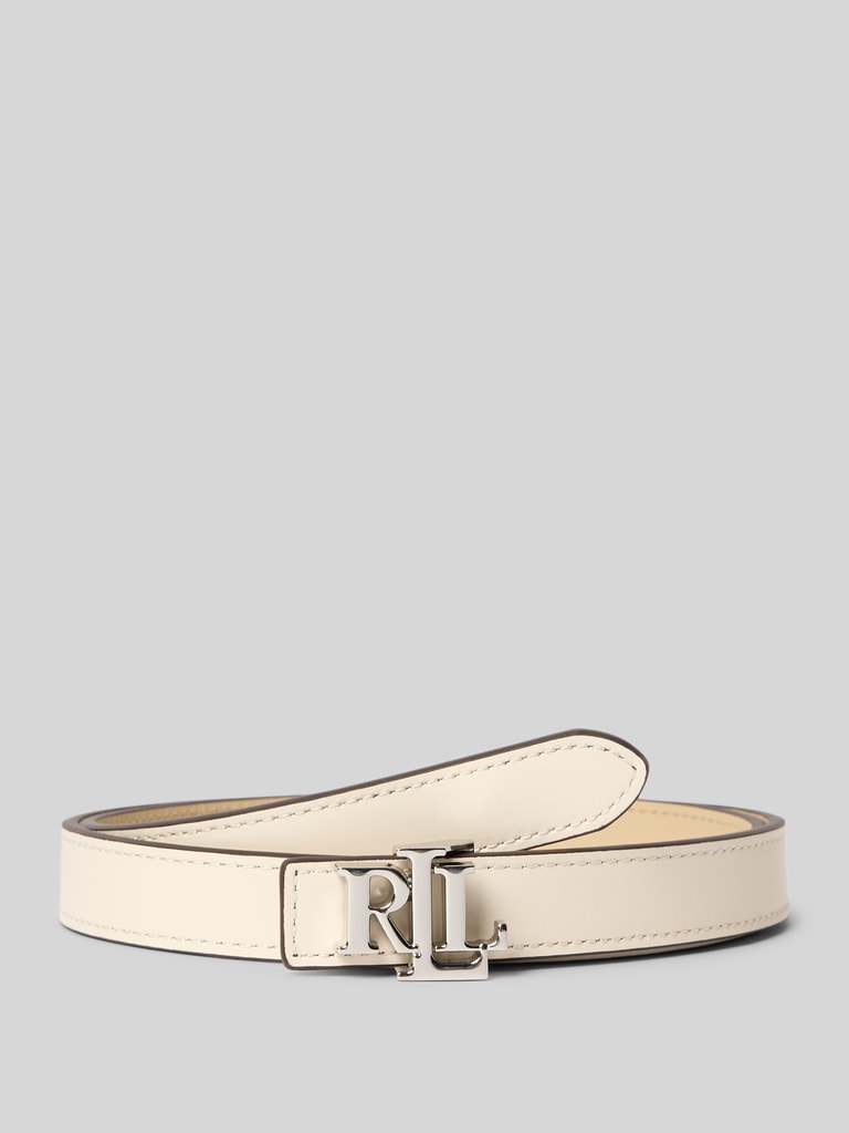 Lauren Ralph Lauren Riem met doornsluiting en logodetail in wit online ...