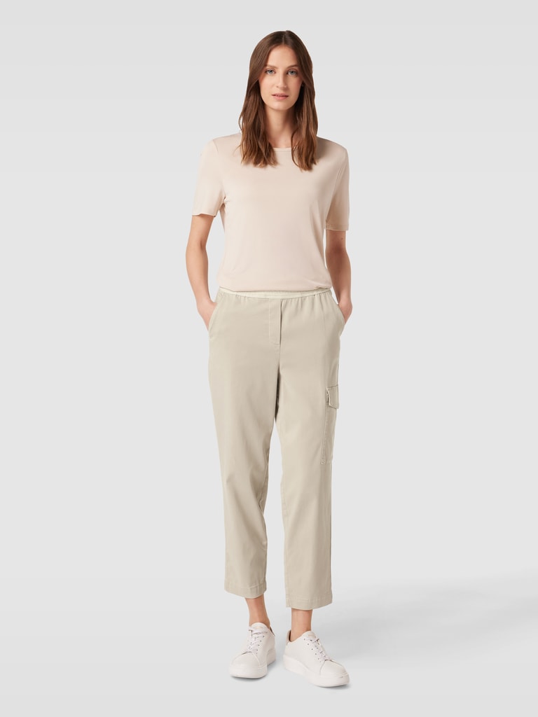 Kup online comma Casual Identity Spodnie z elastycznym pasem z logo ...