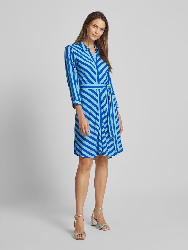 YAS Knielanges Hemdblusenkleid aus reiner Viskose Modell 'SAVANNA ...