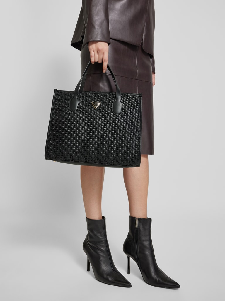 Guess Handtasche mit Label-Applikation Modell 'SILVANA 2' (black ...