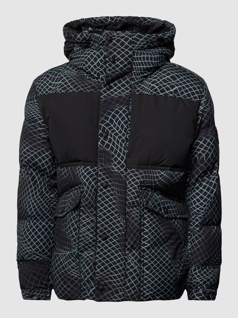 BOSS Orange Gewatteerd jack met capuchon, model 'Ogrid' in zwart online kopen | P&C