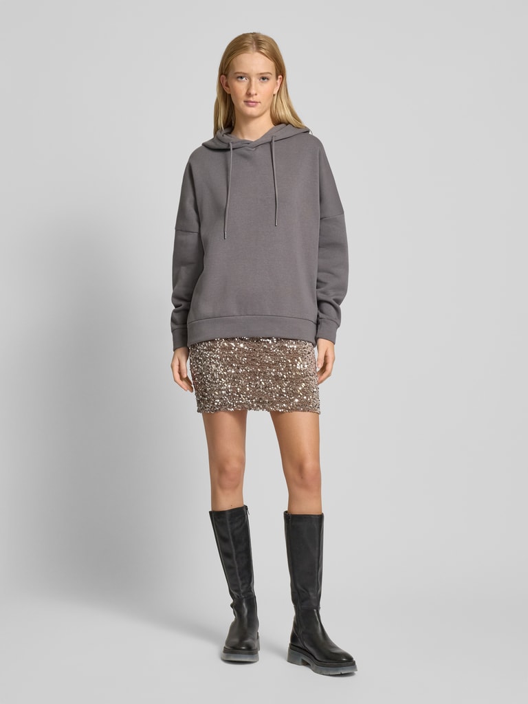 Pieces Mini-Rock mit Pailletten Modell 'KAM' (anthrazit) online kaufen