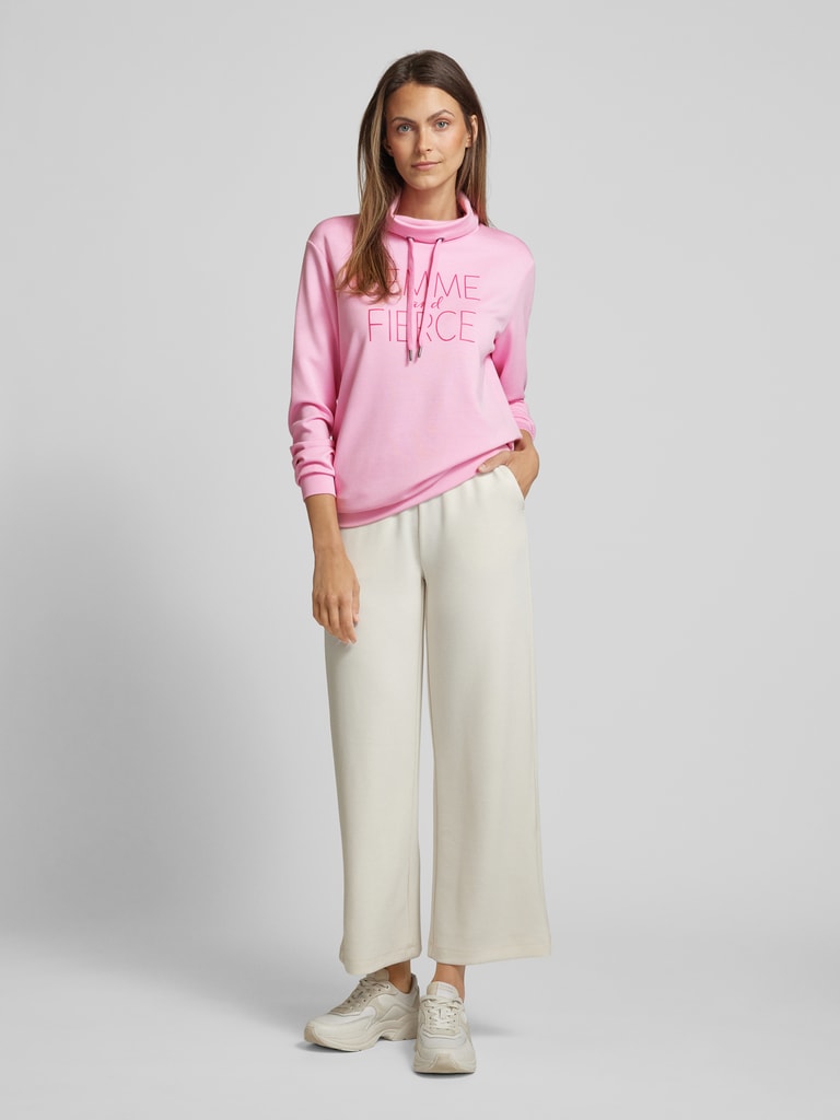 Soyaconcept Sweatshirt Mit Stehkragen Und Tunnelzug Modell Banu Pink