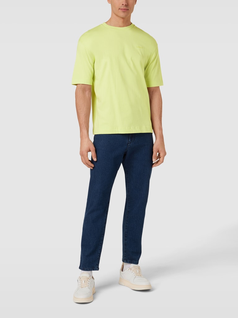 Gant Regular Fit T-Shirt mit Logo-Stitching (neon gruen) online kaufen