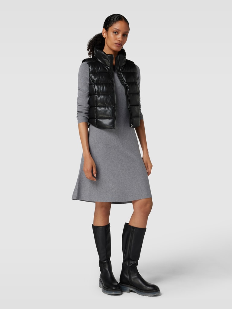 Vero Moda Knielanges Strickkleid mit Rundhalsausschnitt Modell 'NANCY ...