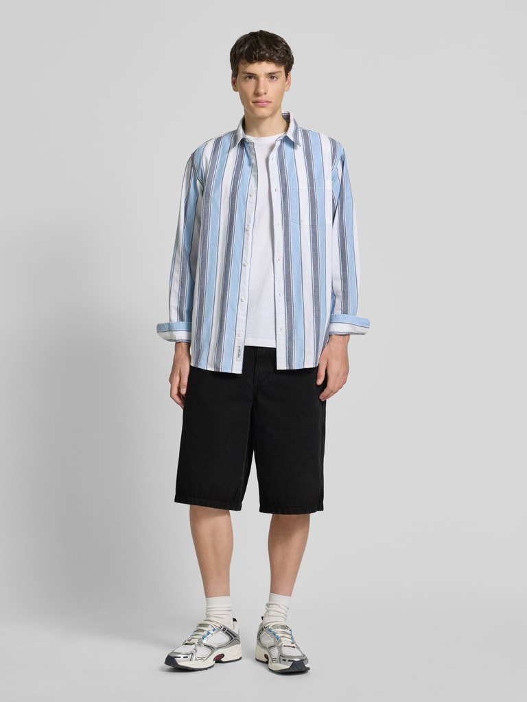 Pegador Bermuda met labelstitching, model 'KOLAR JORTS' in zwart online ...