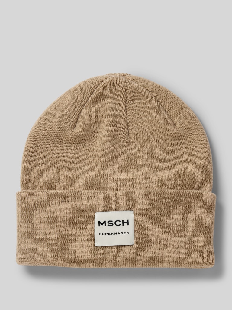 MSCH Copenhagen Beanie mit Label-Patch Modell 'Mojo' (beige) online kaufen