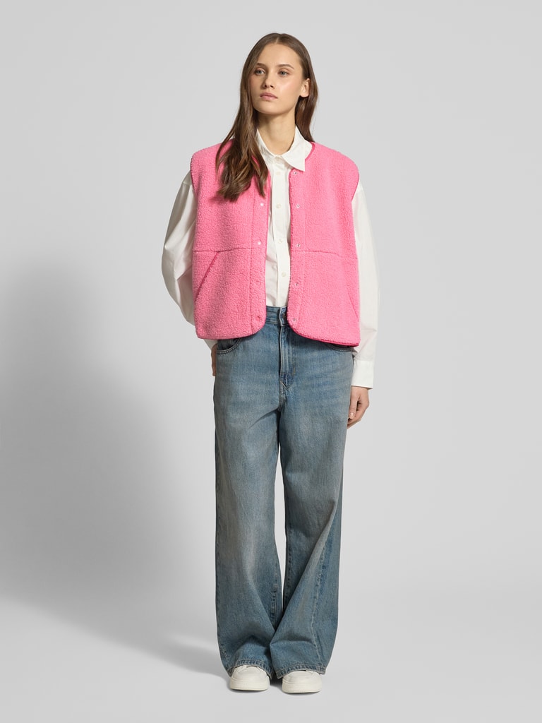 JJXX Relaxed Fit Weste in Teddy-Optik Modell 'Vera' (pink) online kaufen