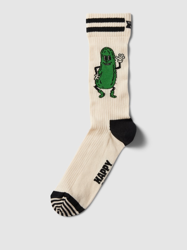Happy Socks Socken mit Motiv-Print Modell 'Pickles' (offwhite) online ...