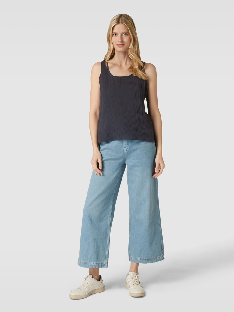 ICHI Top mit U-Ausschnitt Modell 'Foxa' (marine) online kaufen