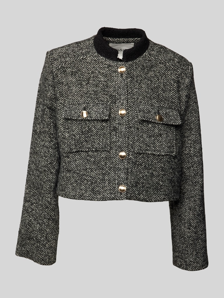 Bash Cropped Blazer mit Knopfleiste (anthrazit melange) online kaufen