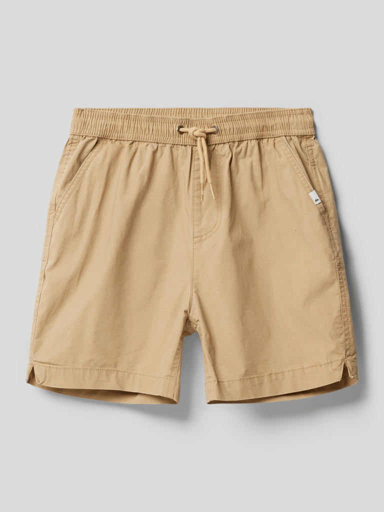 Quiksilver Shorts mit Label-Details Modell 'TAXER' (sand) online kaufen