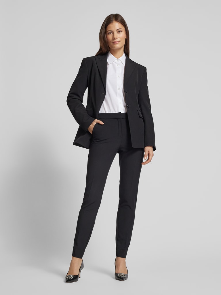 HUGO Skinny Fit Stoffhose mit Bügelfalten Modell 'Hagonia' (black ...