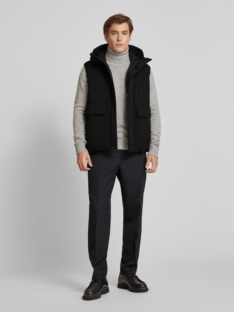 HUGO Weste mit Ziernähte Modell 'Branden' (black) online kaufen