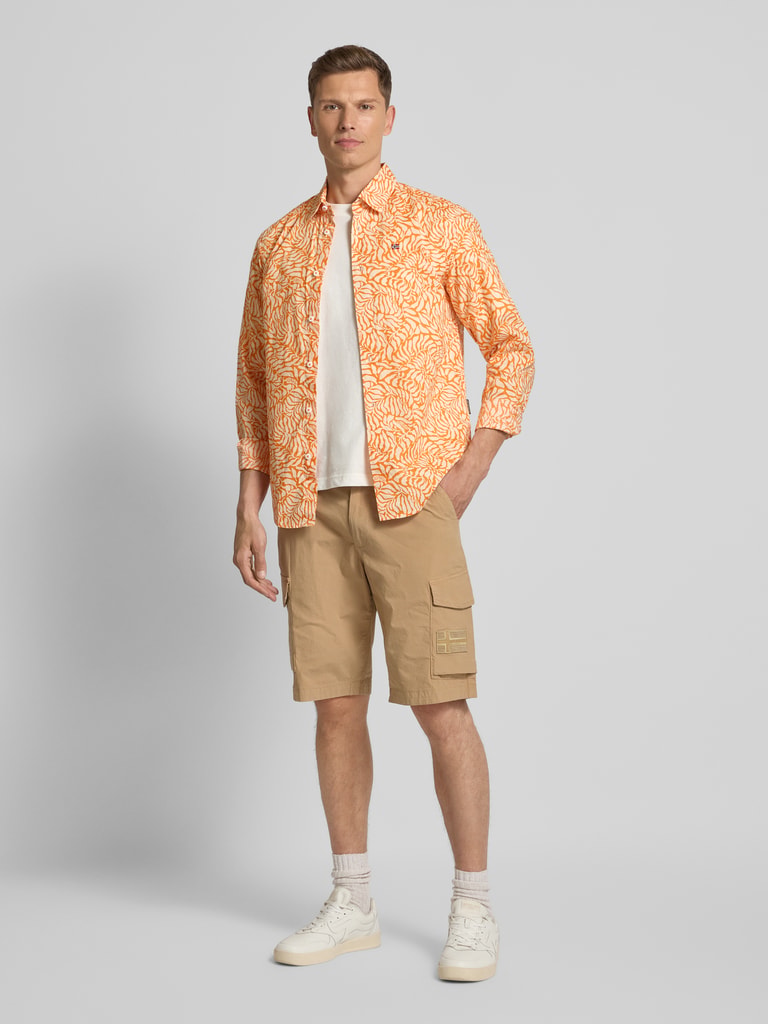 Napapijri Freizeithemd mit Label-Stitching Modell 'RONGE' (orange ...