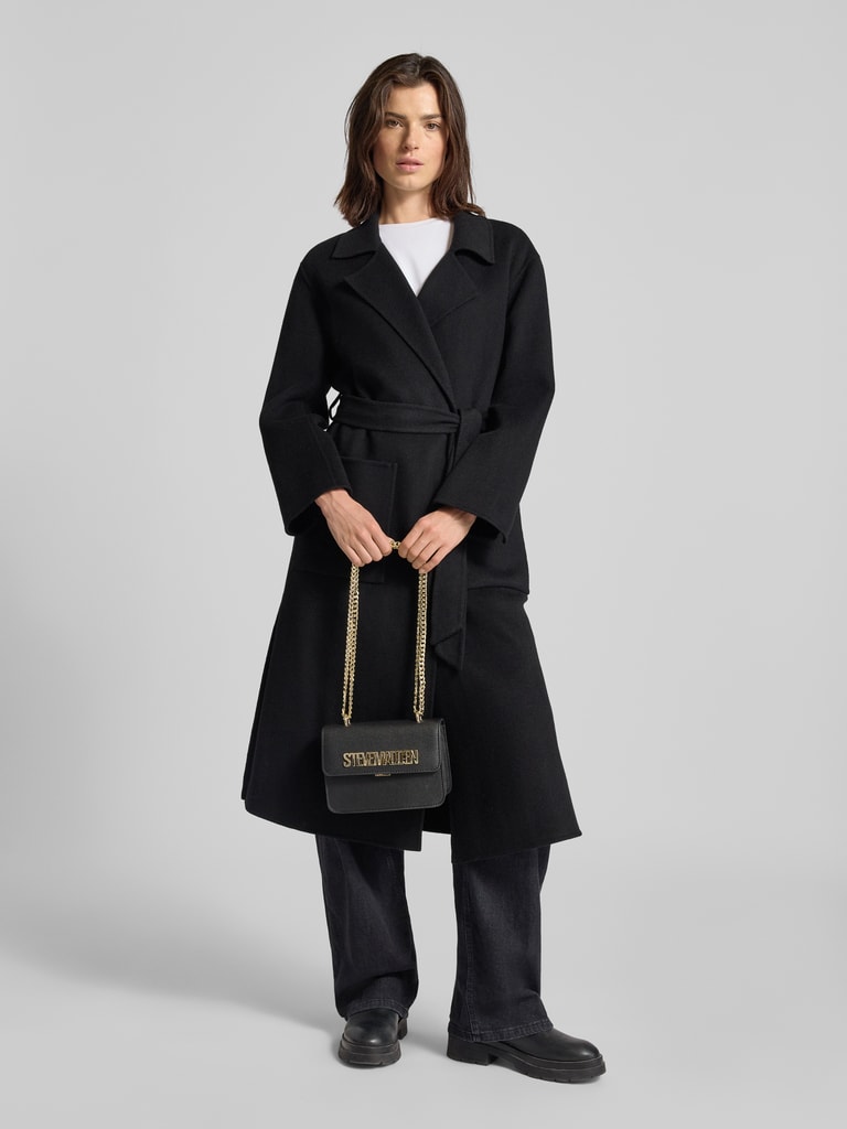 Steve Madden Crossbodytas met logo-applicatie, model 'Stakes' in zwart ...