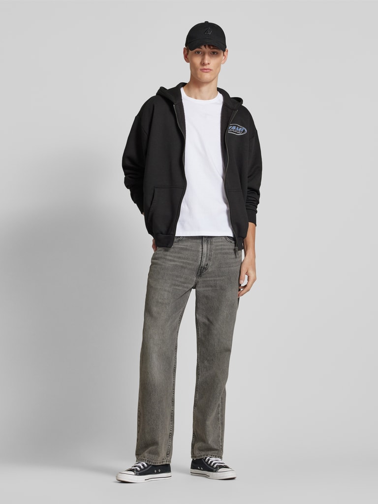 KARL KANI Oversized Sweatjacke mit Kapuze (black) online kaufen