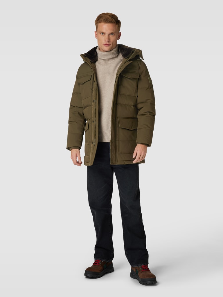 Tommy Hilfiger Parka met capuchon, model 'ROCKIE UTILITY' in olijfgroen ...