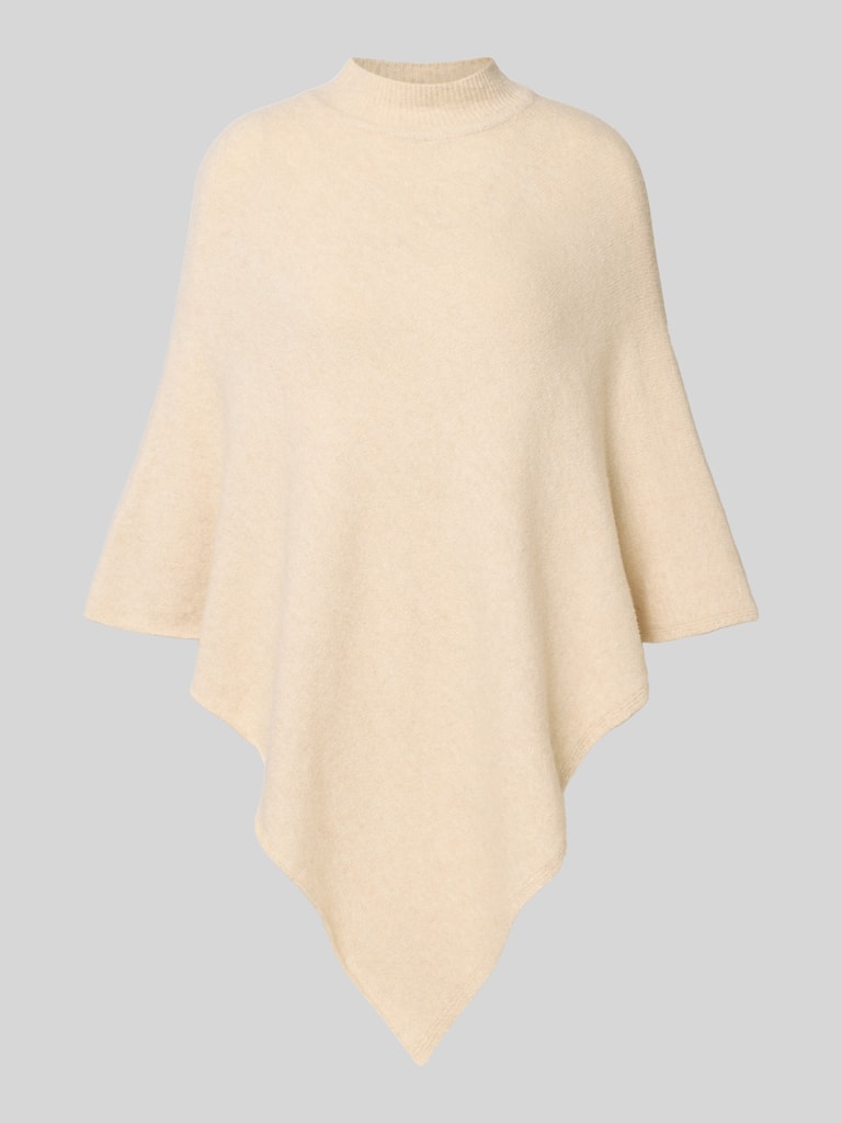Pieces Loose Fit Poncho mit Mock-Neck-Kragen Modell 'FORTUNA' (offwhite ...